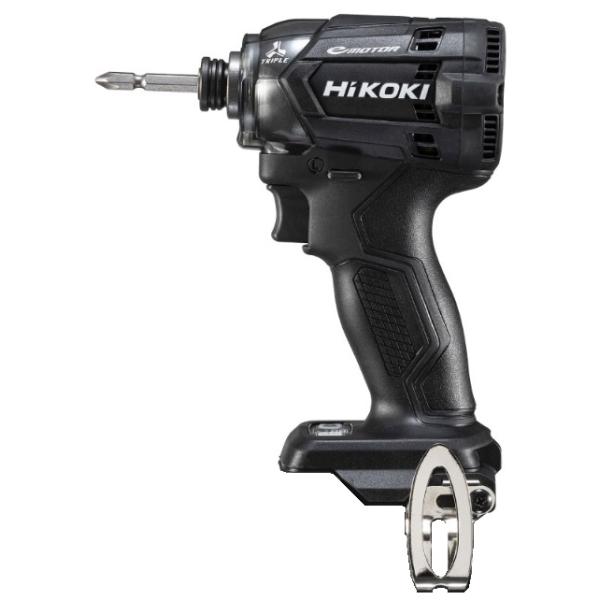 当店オリジナルHiKOKI ハイコーキ(旧日立工機)10.8VコードレスインパクトドライバWH12DCA(NNB) ストロングブラック 本体のみです。※バッテリー・充電器・ケースは別販売品です。 10.8Vにトリプルハンマを初採用で、ねじ締...