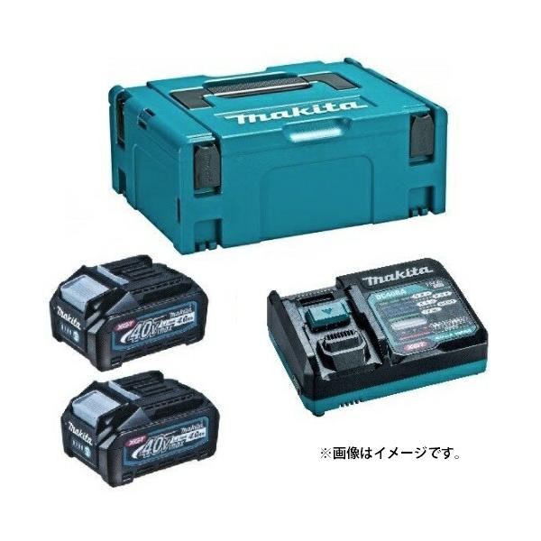 電池・充電器はその他機種のセット商品をバラシた商品です。説明書・外箱は付属しません。マキタ makitaパワーソースキット XGT2A-69733セット品内容・バッテリ(BL4040)x2本・2口急速充電器(DC40RA)・マックパック タ...