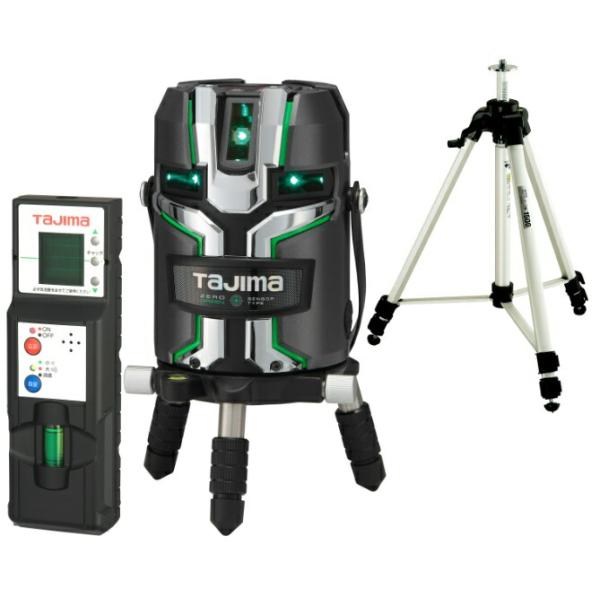 TAJIMA　タジマZERO GREENセンサー KJC受光器・三脚セット商品コード：ZEROG2LS-KJCSET新世代シャープグリーンレーザーにフルライン登場！■特長・鮮視度500の新世代シャープグリーン（520nm）ライン・センサー制...