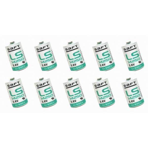 3.6V 非充電式 AA サイズ塩化チオニルリチウム電池  LS14250  ER14250互換（適合いたします）テスターで電圧を確認後お送りいたしますのでご安心してお使いいただけます容量　　1200mAh電圧　　3.6vサイズ　約14x2...