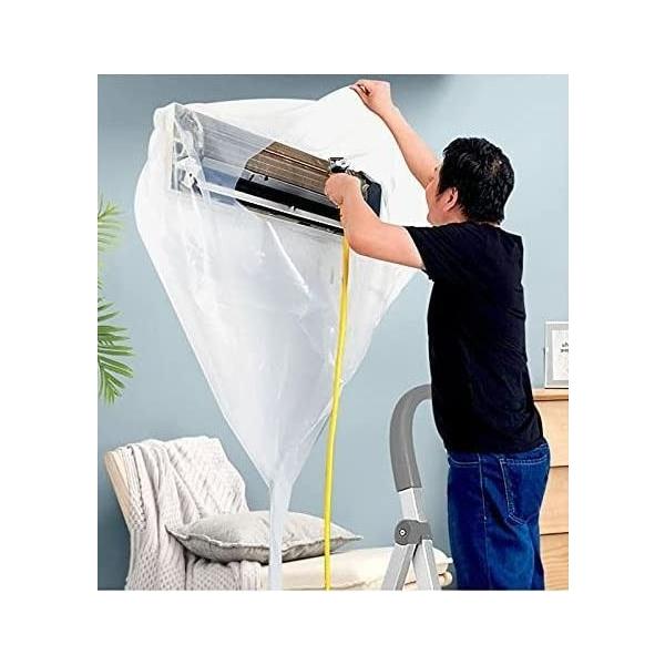 今だけローラーにも使える専用棒2本付春から秋にかけてエアコンを高湿度でお使いになられてましたら高確率でカビや汚れが付着することは、仕方ないですがこれを掃除するときに水や液体が飛び散らないようにするアイテムになります。エアコンサイズ　　幅90...