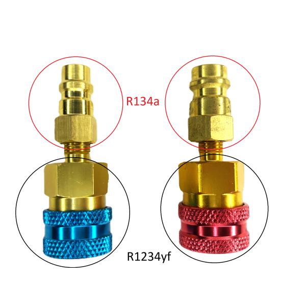 高価なR1234yfを使わずにエアコン漏れ点検ができる！整備工場のコスト削減に最適なR1234yf→R134a変換アタッチメントR1234yfエアコン車のガス漏れ点検に困っていませんか？R1234yf冷媒は価格が高く、漏れ点検のたびに使用す...