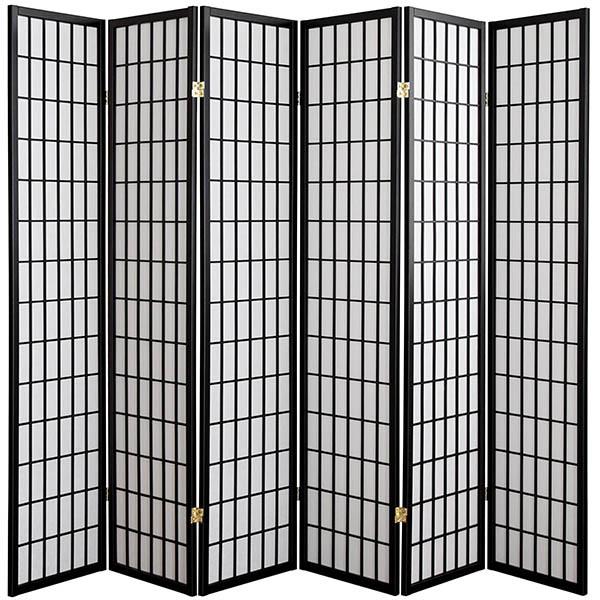 ちょっとした間仕切りや目隠しに…涼しげな障子のスクリーンです。蝶番は自在蝶番を使っているので、折り方も自在です。