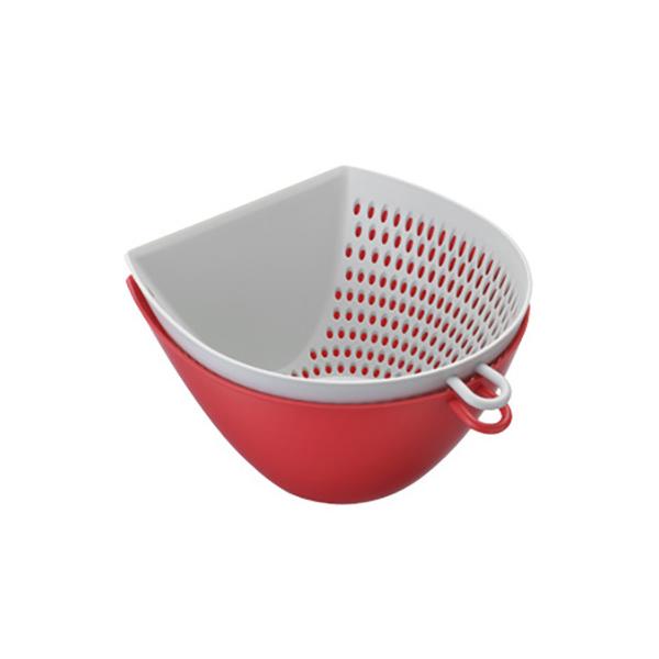 ■サイズ(重ねた状態)：165×182×97mm■材質：ポリプロピレン(耐熱温度140℃／耐冷温度−20℃)■容量：1.1L(ボウル)