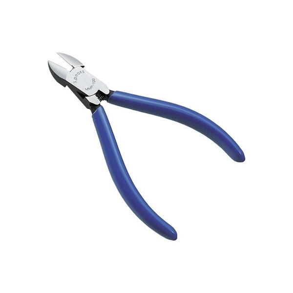 ■呼び寸法：100mm■グリップ：素材…ビニール　　　　　　　 バネ…コイルバネ付き■材料：バナジウム鋼■硬さ（HRC）：57〜62（刃部）■刃角度：18°■JIS：−■PAT.：−【切断能力】■鉄線：×■銅線：φ1.6mm■ピアノ線／ステ...