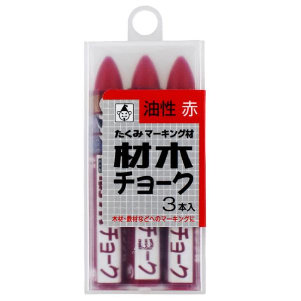 六角型チョークで転がりにくい。材木や鉄材へのマーキングに適しています。■本体サイズ：97×15×13mm■重量：15g■梱包サイズ：120×50×20mm■梱包重量：68.5g