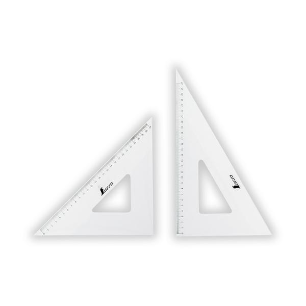 特長●見易い大きな目盛数字を採用しました。仕様●本体サイズ 二等辺三角形：213×213×2mm 直角三角形：300×174×2mm●製品質量 二等辺三角形：46g 直角三角形：54g●伸縮率 1℃の変化で1mmに対して7〜8×10??mm...