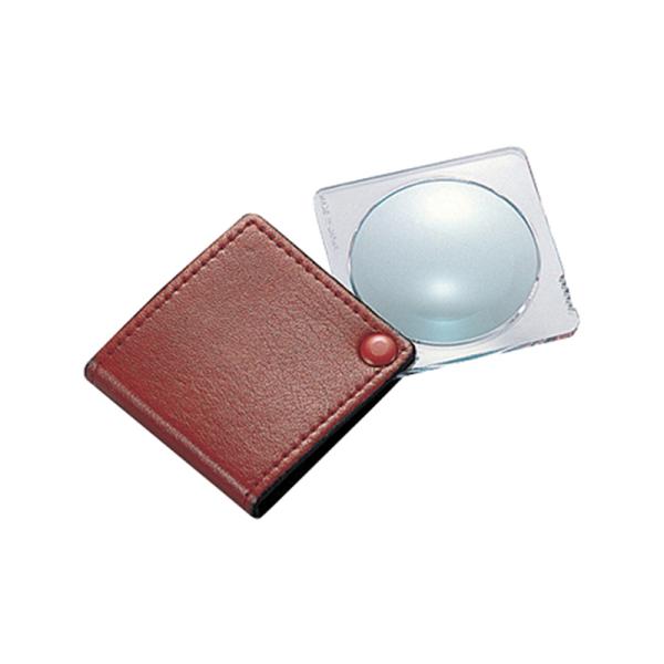 特長●ポケットサイズで携帯に便利です。●レンズを保護するケース付です。●ガラスレンズです。仕様●本体サイズ 59×59×15mm●製品質量 33g●レンズ径 45mm●倍率 3.5倍●材質 ケース：合成皮革
