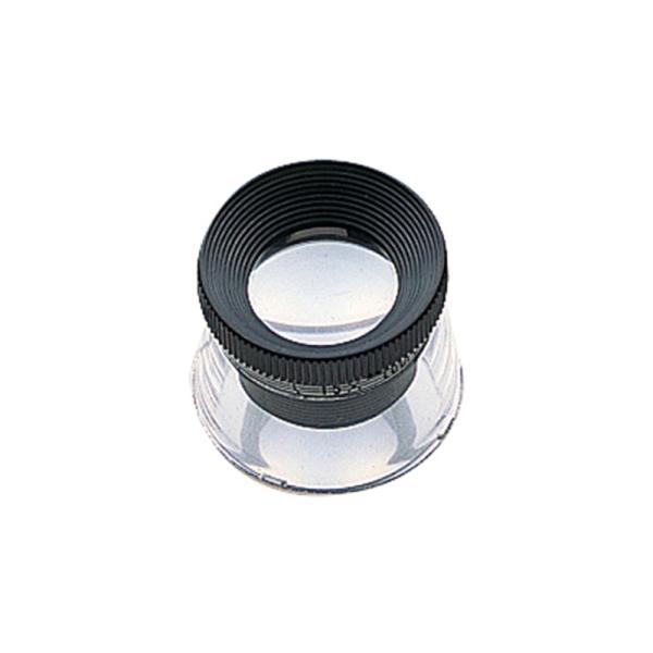 特長●高倍率で小さく携帯に便利です。●ガラスレンズです。仕様●本体サイズ φ34×26mm●製品質量 14g●レンズ径 20mm●倍率 15倍●材質 本体：ABS樹脂、アクリル樹脂