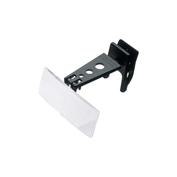 特長●細かな作業の能率アップに役立ちます。●クリップをメガネ枠に取り付けて使用します。●プラスチックレンズです。仕様●本体サイズ 65×74×26mm●製品質量 18g●レンズ径 28×74mm●倍率 2.5倍●材質 本体：ABS樹脂