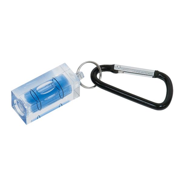 特長●大型カラビナ付で携帯に便利です。●気泡管は視認性バツグンのBLUE EYEを採用しました。仕様●本体サイズ 42×15×15mm●製品質量 12ｇ●感度 0.5mm/m＝0.0286°●精度 ±2.5mm/m＝±0.1432°以内●材...