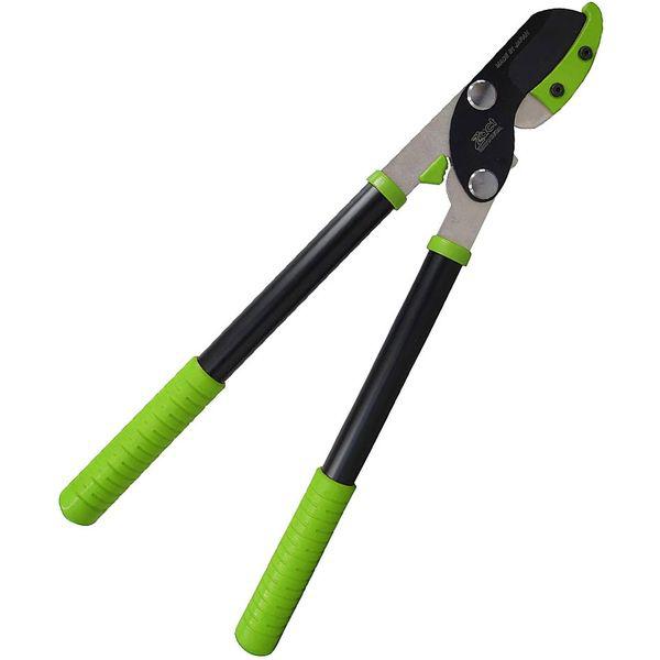 ●軽量だから疲れにくく、女性でも扱い易い●包丁で切ったかのような綺麗な切り口●太い枝もギアの力で楽々切断　●剪定後の後処理にも大活躍●豊富なカラーバリエーション●贈答品に最適な化粧箱●刃先保護の革ケース付き全長：500mm重量：810gカラ...