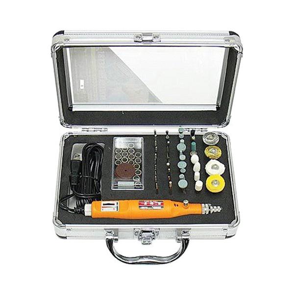 ■サイズ：ルーターφ25mm×165mm、ケース220mm×160mm■重量：160g(コード含む) ■材質：本体…ABS、スチール■電源：AC100V 50/60Hz■定格消費電力：5W■無負荷回転数：3000~13000(rpm)■定格...