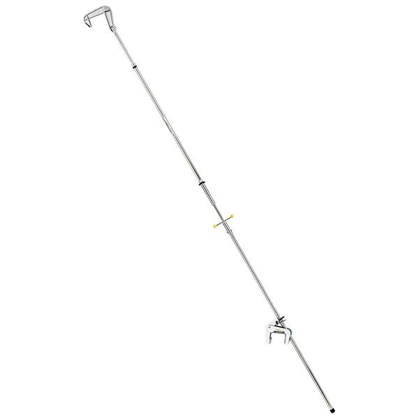 ●木造在来工法の建起こし用です。●フックを桁に引っ掛け、土台クランプで土台をはさみ込むだけで設置完了！●建起こし作業が能率良くできます。●フックは軽くて丈夫なアルミ合金製。●ピンの差し替えで3段階(階高8〜12尺に対応)に長さが調整できます...