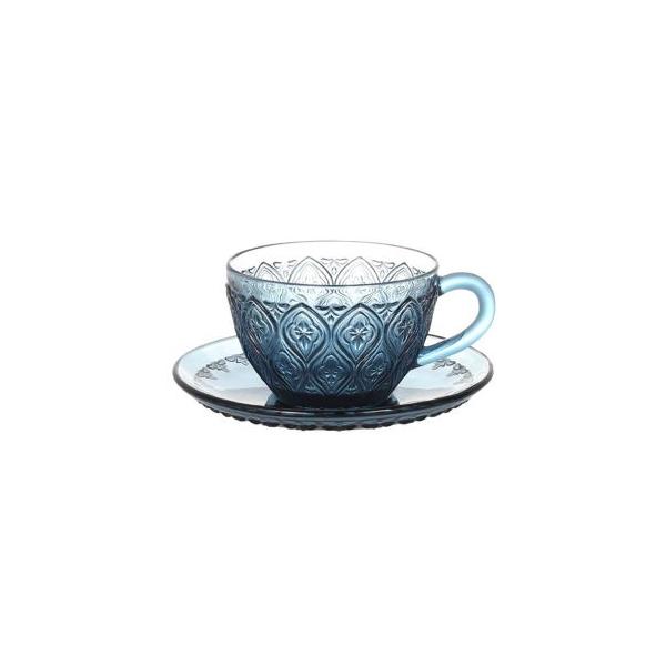 ■Cup：H65mmW120mmφ100mm■容量：160ml■Saucer：H23mmφ150mm■材質：ソーダガラス