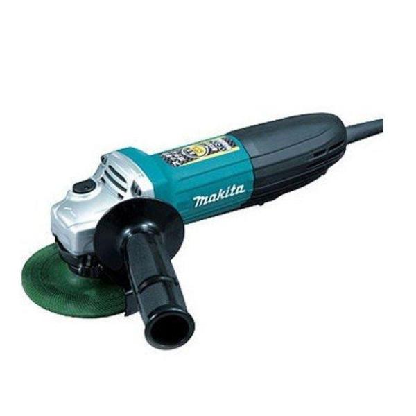 マキタ　　ディスクグラインダ　GA4034　100mm　高速型　パドルスイッチタイプ●「安心使用」パドルスイッチ●出っ張りのないブラシホルダでスッキリ【研削砥石寸法】外径100mm／厚4mm(取付可能砥石厚さ3〜6)／内径15mm【回転数】...