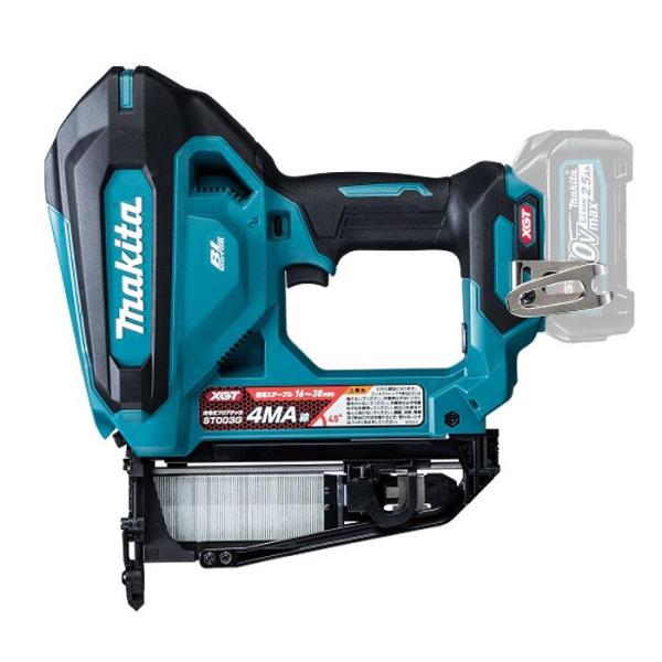 マキタ フロアタッカ ST003GZ 40Vmax 充電式 本体のみ(バッテリ・充電器別売)※バッテリ・充電器別売●使用釘サイズ(mm)幅：MA線　　フローリングステープル：4　　ステープル：4長：MA線　　フローリングステープル：25〜3...