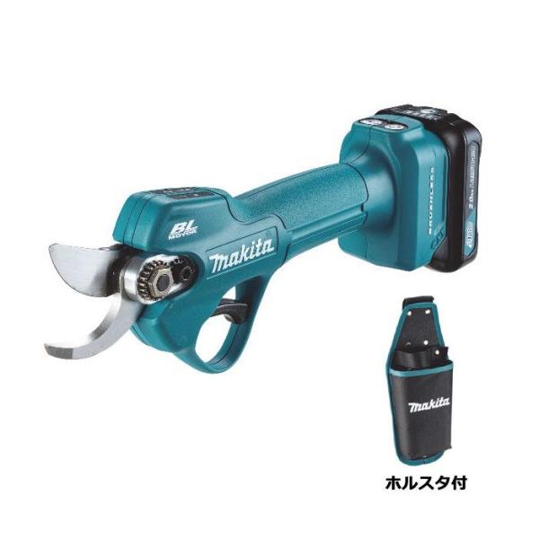 マキタ 充電式せん定ハサミ UP100DSAX 10.8V 2.0Ahバッテリ2個・充電器・ケース付●10.8V/2.0Ahバッテリ2個・充電器・マックパックタイプ2付●ホルスター標準付属●「高性能」コアレスハイパワーブラシレスモータ搭載●...