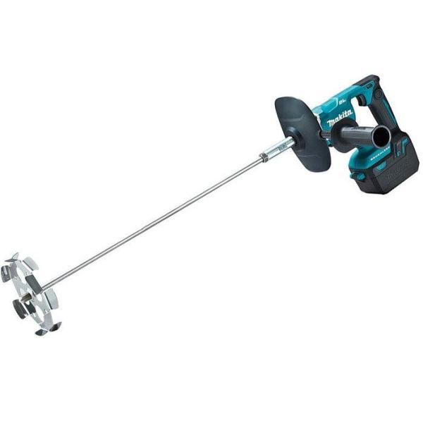 マキタ カクハン機 UT130DRG 18V 充電式 撹拌機 6.0Ahバッテリ・充電器付■バッテリ・充電器・ケース付■標準付属　ミキシングブレード165・シャフト・六角ボルトM8×18・フロントカバー　サイドグリップ・スパナ(13×1本、...