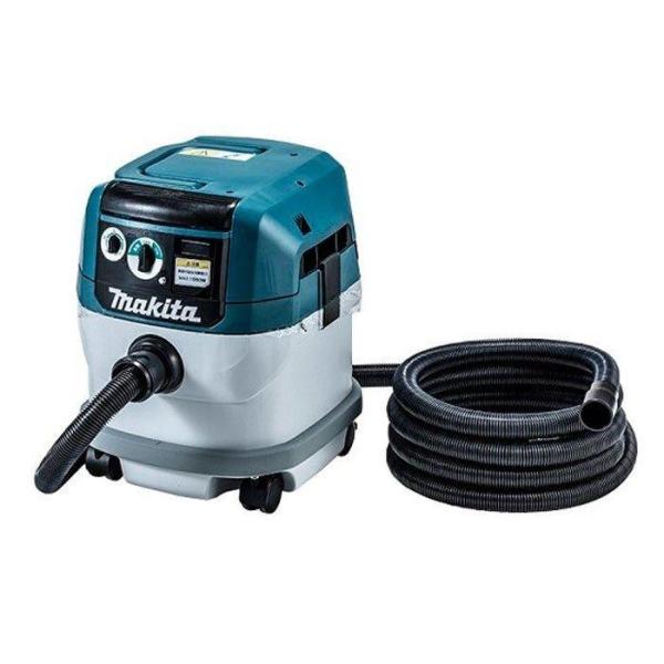 マキタ 集じん機 VC1530 粉じん専用 集じん容量15L 連動コンセント付●連動コンセント付●ON/OFFの度にチリ落とし！ギュッパフィルタ●電動工具接続専用●最大吸込仕事率：220W●運転音：61dB(A)●最大風量：1.9[m3/m...