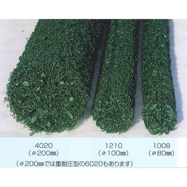 路盤排水用/のり面排水用　1210　直径10cm×長さ2m耐圧型土木用丸型ハチマロン専用フィルター付きです。【路盤排水用/のり面排水用】　道路路盤、鉄道路盤下の浸出水を素早くヘチマロンで集めて排水し、路盤を安定させ、不等沈下を防止します。　...