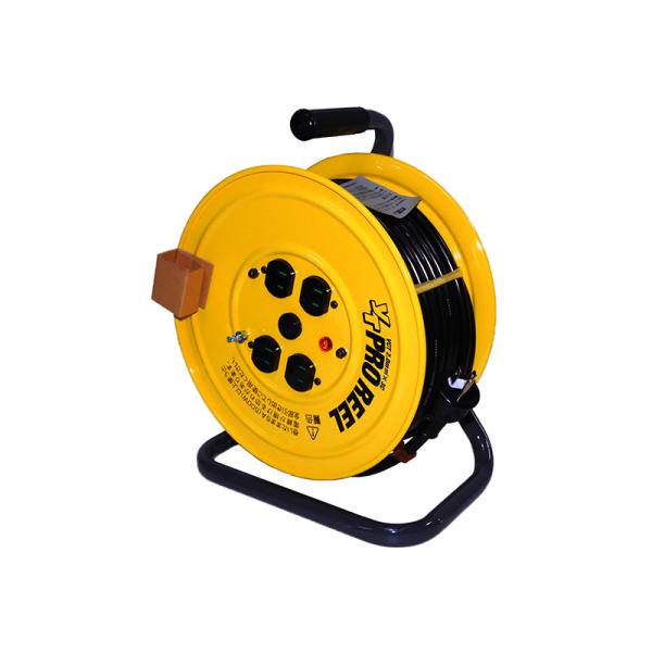 30Mよりちょっと短い25m電工ドラムです。10mでは心もとないけど30mはいつも使わないという方向けにちょうど良い長さです。小型で軽量化されているので持ち運びも楽です。安心の日本製（ハタヤリミデッド製）・電線：VCT2.0×3芯×25m・...