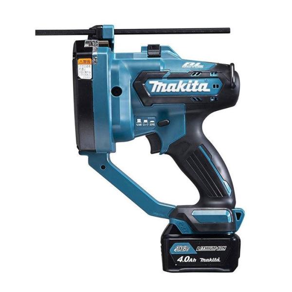 マキタ　10.8V　充電式全ネジカッタ　SC103DSMX　4.0Ahモデル　バッテリ2本付■10.8Vスライド式/4.0Ahバッテリ×2本、充電器、システムケース(マックパックタイプ2)付■最小切断長さ：２０ｍｍ/薄型ＬＥＤ照明器具を設置...
