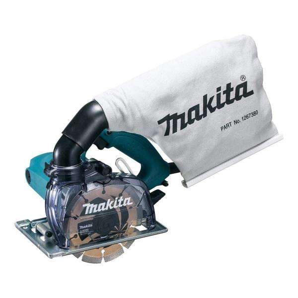 マキタ　１２５ｍｍ　防じんカッタ　４１００ＫＢ　ダイヤモンドホイール付●パワフル切断！／直角切断専用●ダイヤモンドホイール付●刃物寸法：外径125mm/内径20mm●最大切込み深さ：90°時-40mm●回転数：12200[回転/分]●電源/...