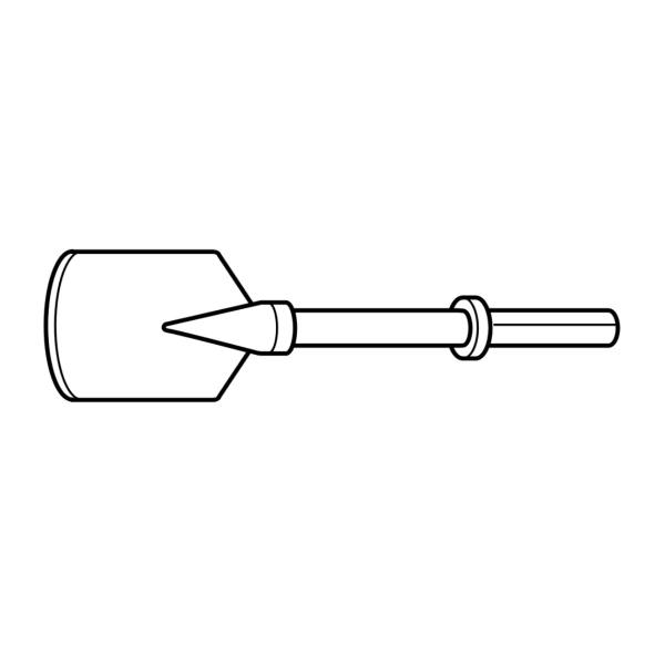 マキタ　六角軸　スコップ　（土堀り用）　１４０−５４６　Ａ−４４６４４適用モデルＨＭ１８１２・ＨＭ１８１０（ＨＭ１８００）※（）内は生産中止モデル