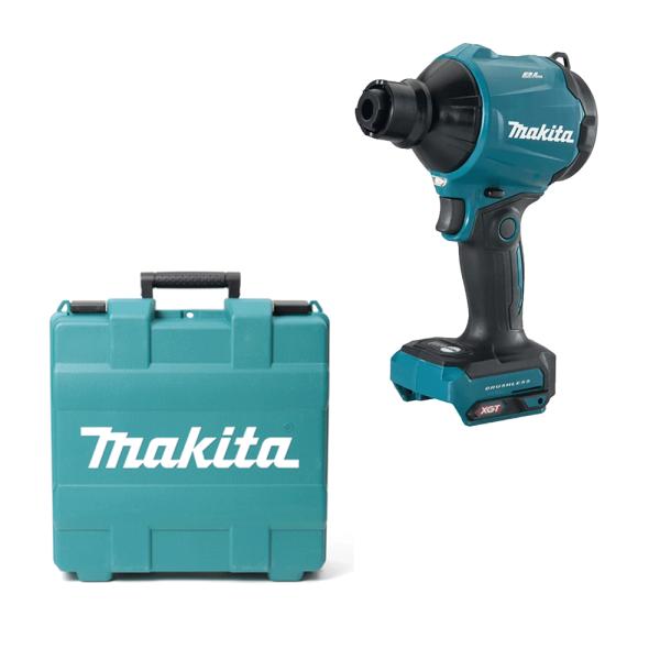 マキタ 40V 充電式エアダスタ AS001GZ 本体のみ、ケース付き (バッテリ・充電器 別売)■■本体のみケースSET■■充電式エアダスタ　AS001GZと専用プラスチックケース821865-5のセット※バッテリ・充電器 別売●標準付属...