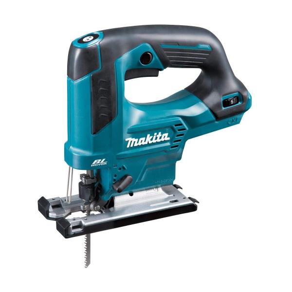 マキタ　１０．８Ｖ　充電式ジグソー　ＪＶ１０３ＤＺ　本体のみ　（バッテリ、充電器、ケース別売）■　切断能力：木材９０ｍｍ、軟鋼板１０ｍｍ、アルミ板２０ｍｍ■　不意の軌道を防ぐ「待機スイッチ」■　切断時のみ高速回転「ソフトノーロード」■　切断...