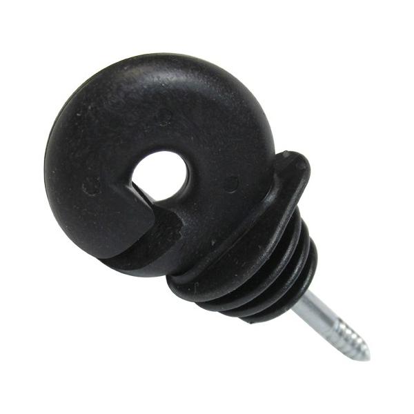 【特徴】木ねじ仕様で木柱に使用します。【用途】野生動物被害対策(電気柵ワイヤー支持用碍子)。【仕様】●サイズ：90mm(シャフト部35mm)。●重量：22g。●入数：10個。【材質】●プラスチック。【サイズ】幅：92mm高さ：40mm奥行き...