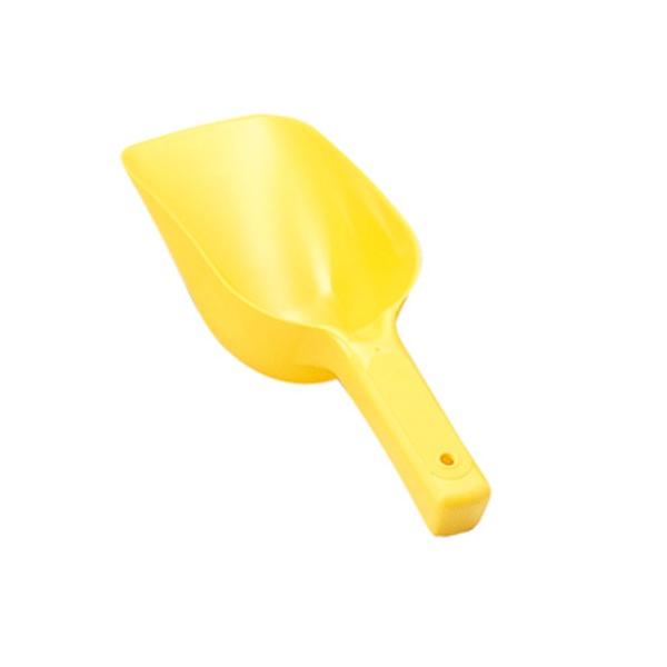 【特徴】色も可愛く、大変使いやすいスコップです。【用途】園芸用スコップ。【仕様】●サイズ(小)：255×90mm。●色：イエロー。【材質】●ポリプロピレン。【サイズ】幅：85mm高さ：255mm奥行き：75mm重量：65g