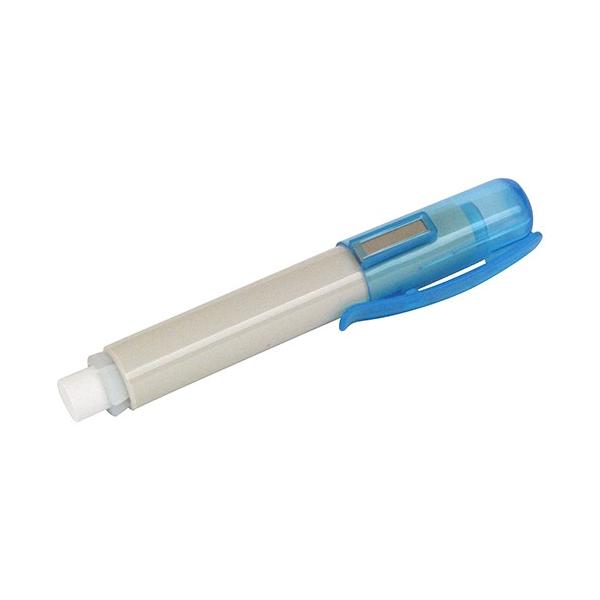 【特徴】キャップ式で清潔に使え、携帯に便利です。後ろにボタンがついたノック式で手が汚れません。便利なマグネット付です。【用途】チョーク用ホルダー。【仕様】●サイズ：長さ150mm×太さ17mm。【材質】●PP。【サイズ】幅：20mm高さ：1...