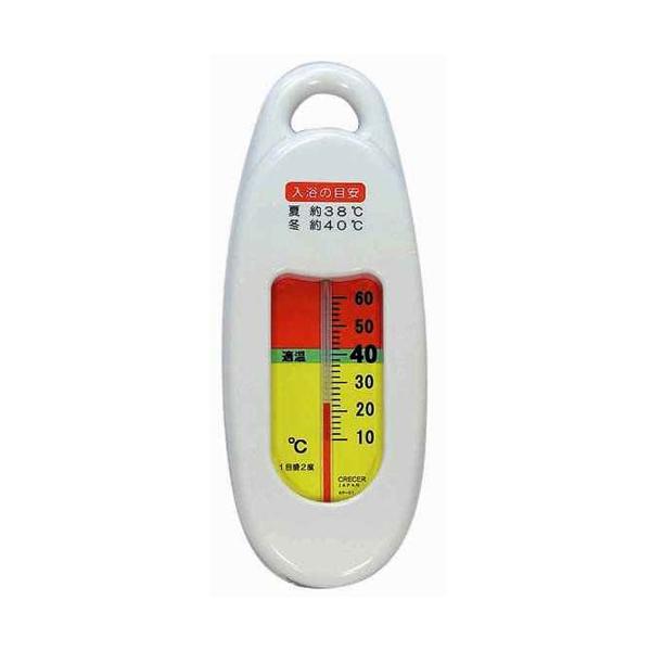 【特徴】急激な温度変化による血圧の上昇・入浴事故の防止に役立つ湯温計です。適温ラインで分かりやすいです。お風呂に浮かべて使用します。【用途】お風呂用温度計。【仕様】●浮き式。●本体サイズ：168×65×20mm。【材質】●ABS樹脂。●ガラ...
