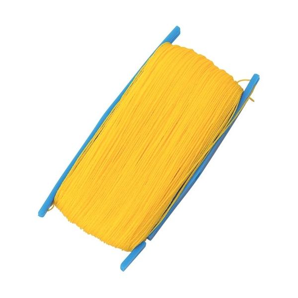 【特徴】糸切り用のカッターが付いています。水に強いプラスチック枠です。【用途】建築用水糸(一般測量用)。【仕様】●色：黄。●糸の太さ：約0.8mm。●長さ：100m。●カッター刃付。【材質】●糸：ポリエチレン。●フレーム：PP。【サイズ】幅...