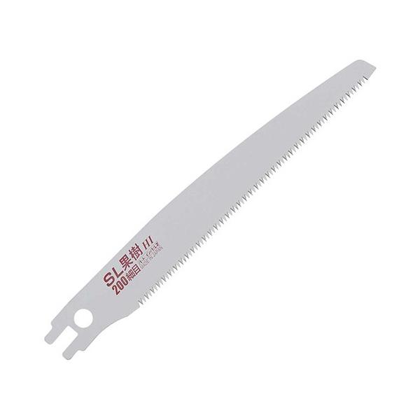 【特徴】剪定鋸のなかでは薄く切り口が綺麗に仕上がります。経済的な替刃式です。刃先に衝撃焼入れ(ハードインパルス)処理を施しています。錆びにくい無電解ニッケルメッキ処理を施しています。【用途】柿・桃・ぶどうの若木剪定。【仕様】●板厚：0.6m...