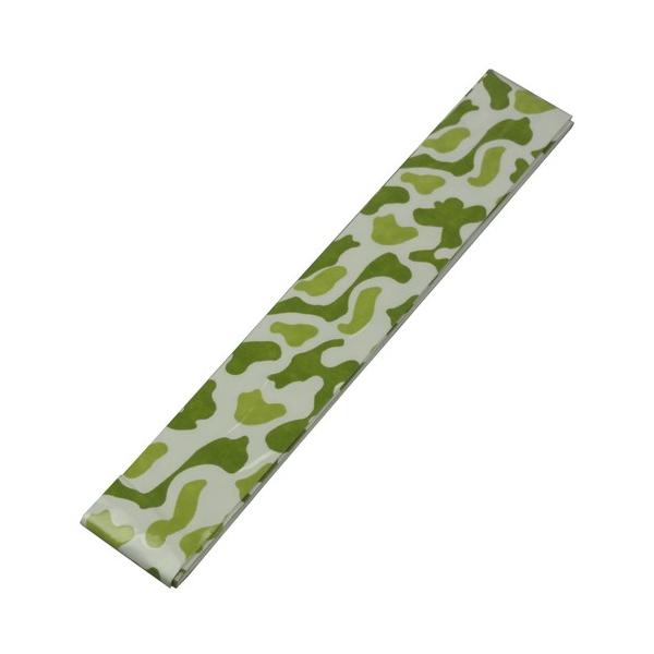 【特徴】振動・衝撃が手に伝わるのを防ぎ、疲労を軽減します。テープ表面のミクロの穴が汗を素早く吸収し、滑りを防ぎます。【用途】ハンマー・レンチ等の工具やラケット・ゴルフ・釣り竿等の滑り止め。【仕様】●迷彩タイプ。●色：グリーン。●長さ：105...