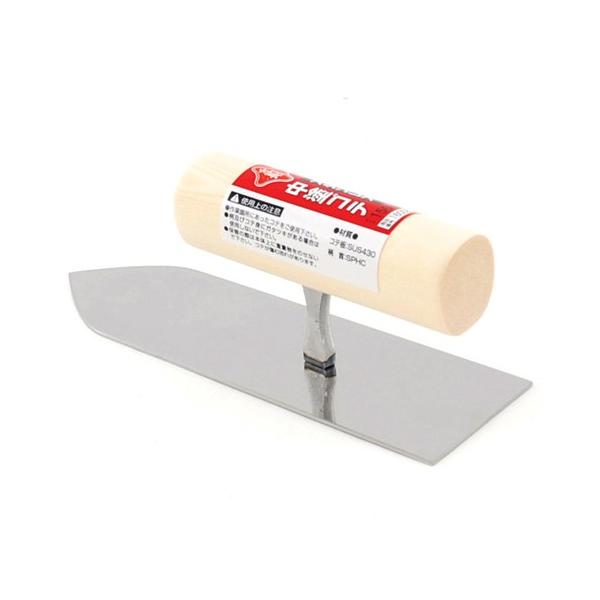 【特徴】鏝板表面が鏡仕上げのため汚れが落ちやすくお手入れが簡単です。センイ壁、速乾性セメントに最適です。【用途】壁塗り等の中塗用。【仕様】●サイズ：150mm。【材質】●コテ板：ステンレス(SUS430)。●柄首：SPHC。●柄：木。【サイ...