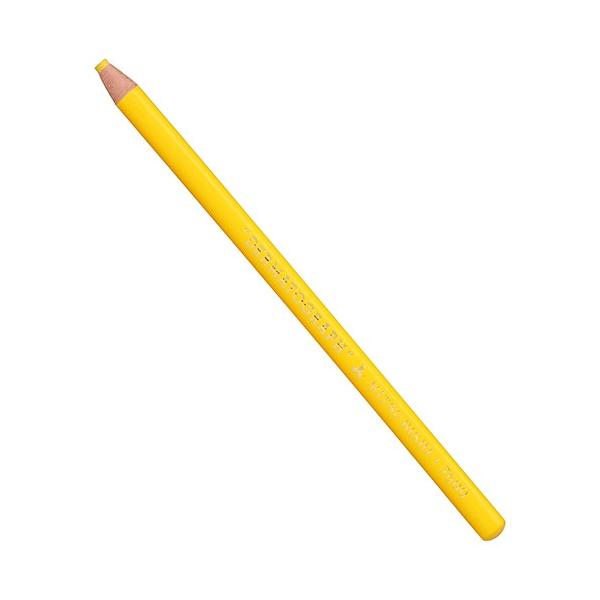 【特徴】ガラス・金属・プラスチックなどに自由に描けます。【用途】金属・ガラス・プラスチック・木材へのマーキング。【仕様】●芯色：黄。●油性ダーマトグラフ。【サイズ】幅：9mm高さ：180mm奥行き：9mm重量：6g