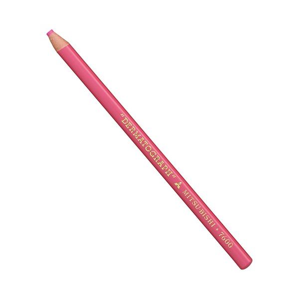 【特徴】ガラス・金属・プラスチックなどに自由に描けます。【用途】金属・ガラス・プラスチック・木材へのマーキング。【仕様】●芯色：桃。●油性ダーマトグラフ。【サイズ】幅：9mm高さ：180mm奥行き：9mm重量：6g