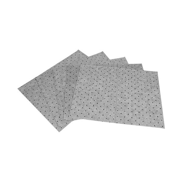 【特徴】工場、レストランの厨房などで油、水など、様々な液体を吸収します。1枚で約480ml吸収します。中央のミシン目で簡単にカットでき、ムダなく使えます。水・油・酸・アルカリなど、様々な液体の吸収が可能です。【用途】油、水、その他溶剤等の吸...