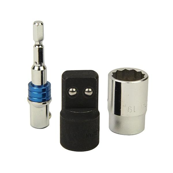 【特徴】純正装着されている車載ジャッキを簡単に使用することができるソケットセットです。お手持ちの電動工具に装着することで、手を汚すことなく簡単にタイヤ交換など純正車載ジャッキが使用できます。別売SK11充電工具10.8V以上のインパクトドラ...