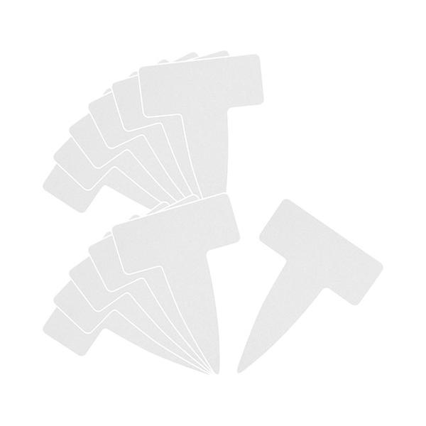 【特徴】植物の名前を書き、プランター等に挿しておくだけのお手軽ラベルです。様々なサイズをご用意しているので、用途に合わせて使用できます。【用途】園芸用ラベル。【仕様】●12枚入。●T型中。【材質】●塩化ビニール。【サイズ】幅：80mm高さ：...