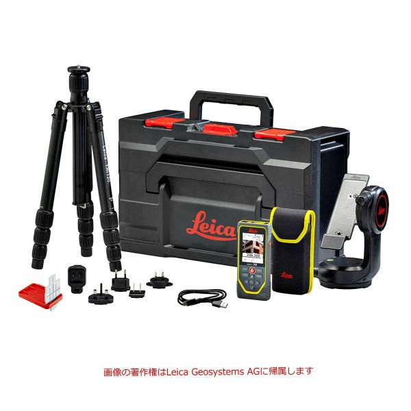 Tajima ライカディストX6P2Pセット DISTO-X6P2PSET レーザー距離計 Leica タジマ アダプター＋三脚＋専用BOX付・ライカディストX6、ディスト用P2Pアダプター DST360X、三脚TRI120を専用metaB...