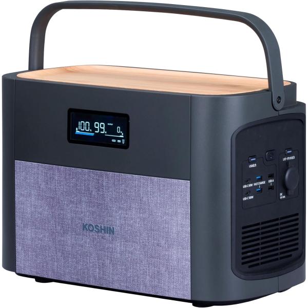 KOSHIN 工進 ポータブル電源 BPS-12L リチウムイオン電池 1200W 高寿命 蓄電池 非常用電源 防災日本メーカーが開発した信頼のポータブル電源毎日使っても10年使える長寿命のリン酸鉄リチウムイオン電池(充放電サイクル4000...