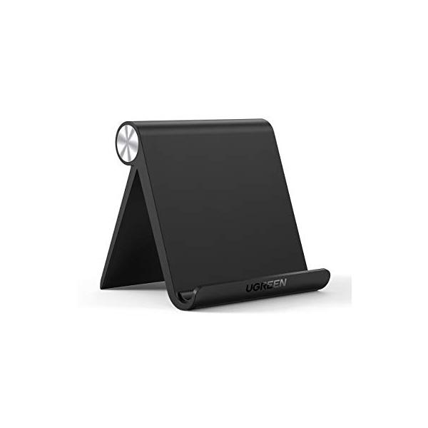 【コンパクト＆軽量】便携性に優れたiPad Pro用スタンドで、コンパクトで収納しやすく持ち運びに便利です。サイズは120mm*107mmと便利な大きさで、バッグに収納できます。耐熱性と耐衝撃性を兼ね備えたABS樹脂と滑り止めゴム素材を採用...