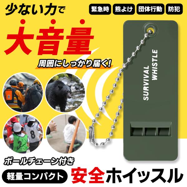 フッっと吹くだけ大音量！危険を知らせたり、助けを求めたり、合図を出すときに活躍！  大声を出して助けを求めることが出来ない状況でも、少しの呼気で大きな音を出して合図を送れる警報ツール。吹くだけで、助けを呼んだり合図を出せ、声を出せない状況で...