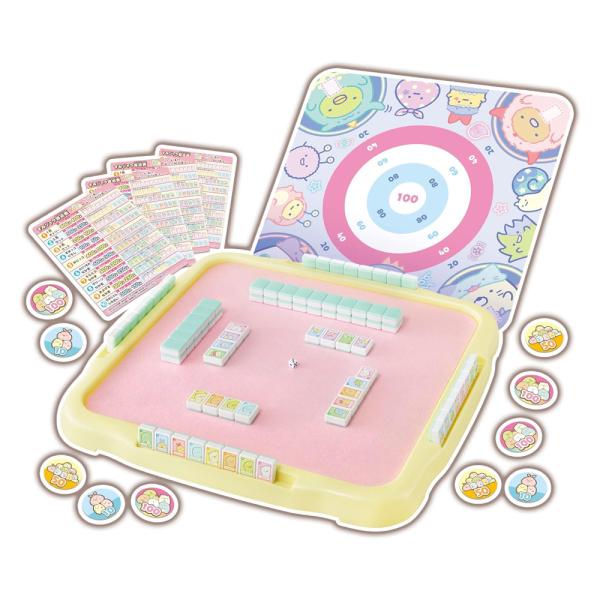 シートを使ったゲームや占い遊びなどゲームが全部で20種類！  合計20種類の豊富なゲームや占い遊びを収録したすみっコぐらしのボードゲーム。定番の絵柄・色をそろえるゲーム「すみジャラ」をはじめ、シートを使ったゲームや占い遊びなど合計20種類の...