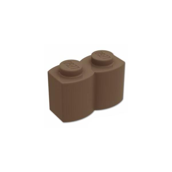 ●レゴ パーツ - ブロック●商品名：ブロック 1 x 2 - 丸太●色：[Dark Brown / ダークブラウン]●エレメント ID：4519970●デザイン ID：30136